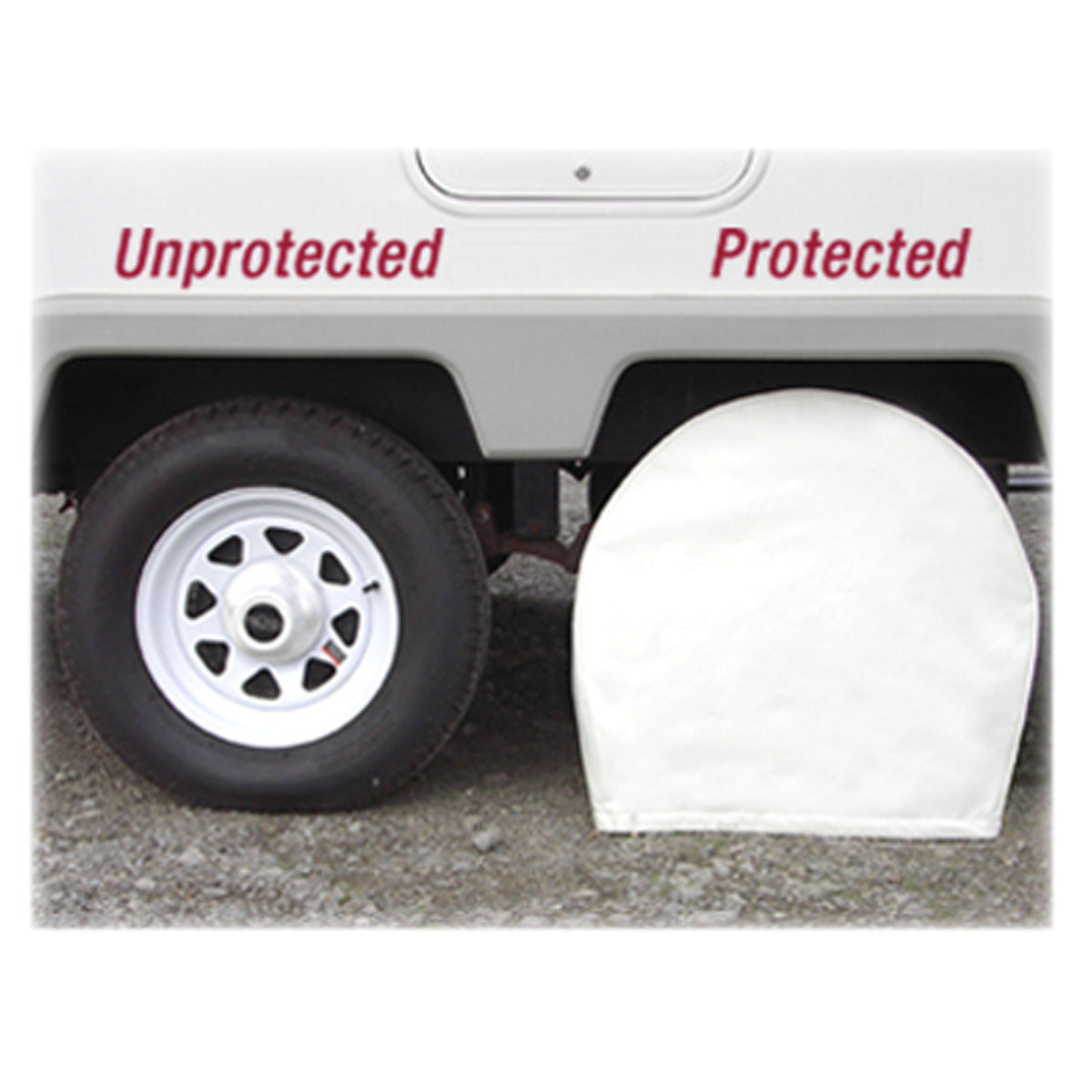 Tire Shades for RV (2/PKG) - White [Various Sizes] — Go RV Winnipeg